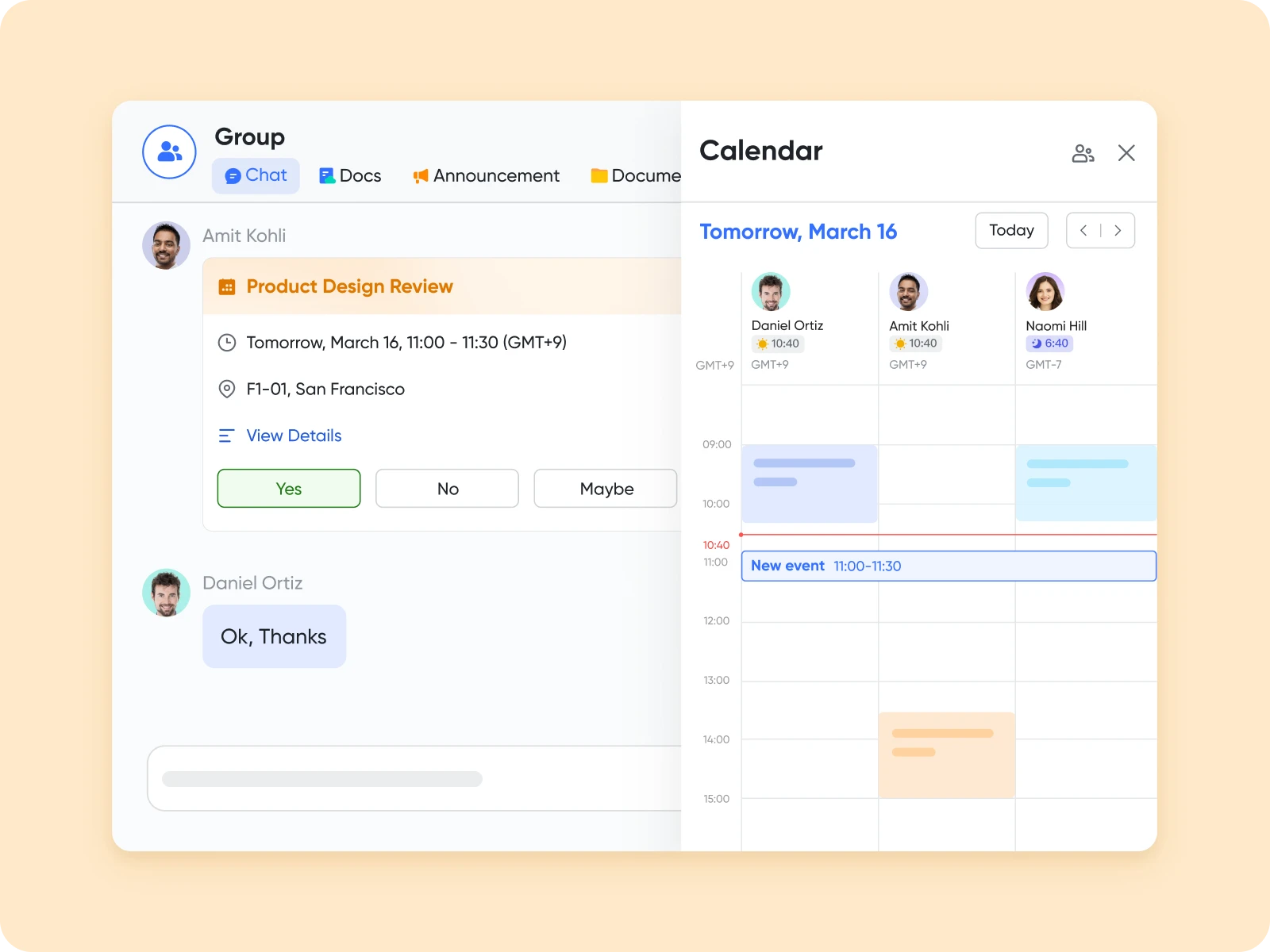 Lark Calendar - Trợ lý lịch trình số thông minh và hiệu quả